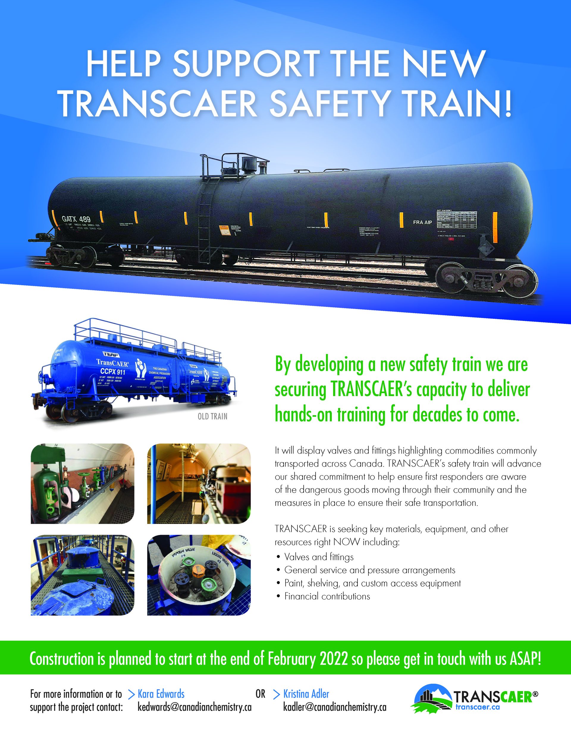 TRANSCAER® is seeking donations for the new Safety Train NOW! - CIAC ...